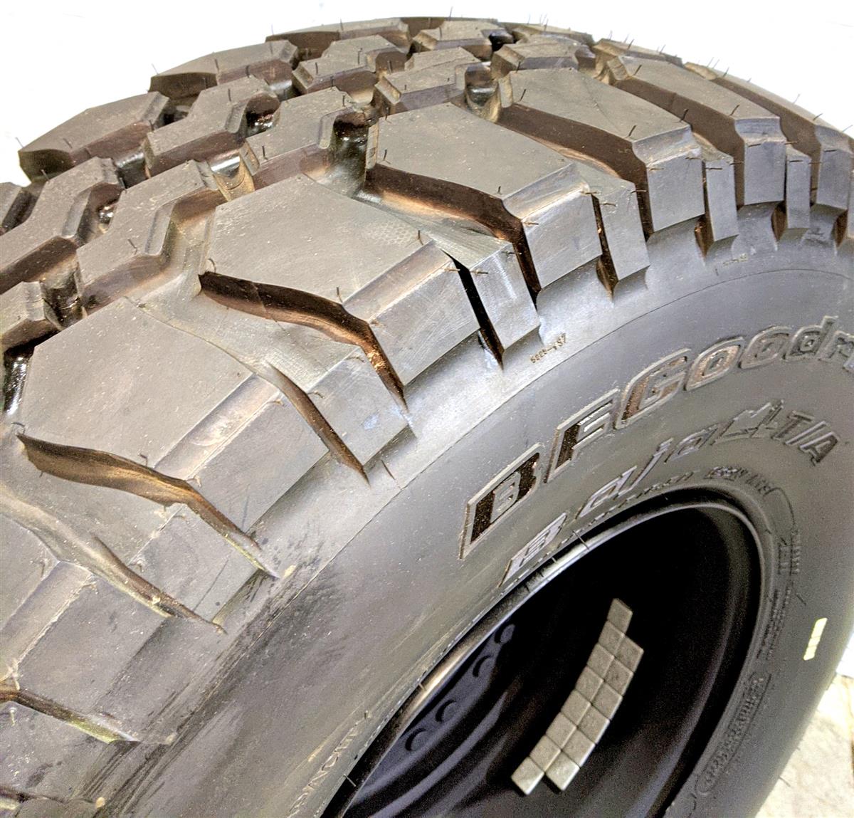 BF Goodrich Baja T/A 37X12.50R16.5LT Radial Tire Mounted on 24 Bolt Rim 100% Tread HMMWV